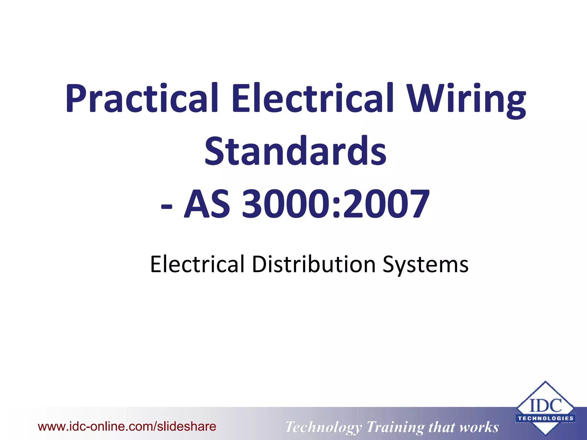 Key Elements of Australian Wiring Standards | PPT