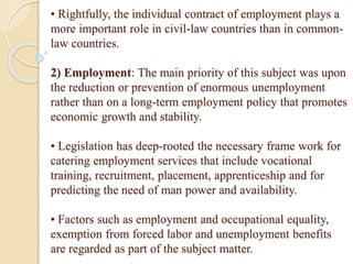 Key Elements of Labor Laws | PPTX