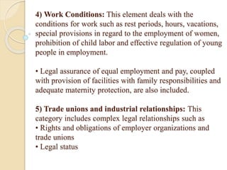 Key Elements of Labor Laws | PPTX