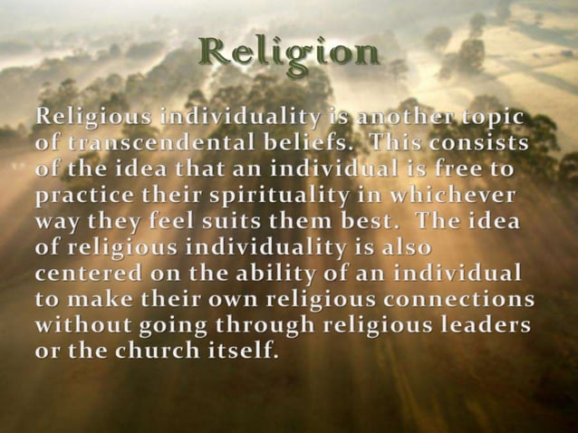 Key elements of transcendentalism | PPTX