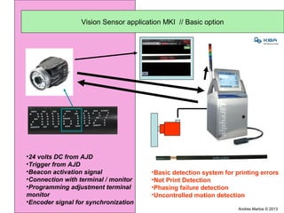 Keyence iv vision sensor on cable marking | PPT