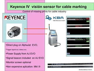 Keyence iv vision sensor on cable marking | PPT