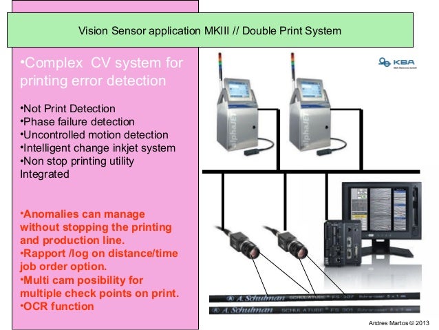 Keyence iv vision sensor on cable marking