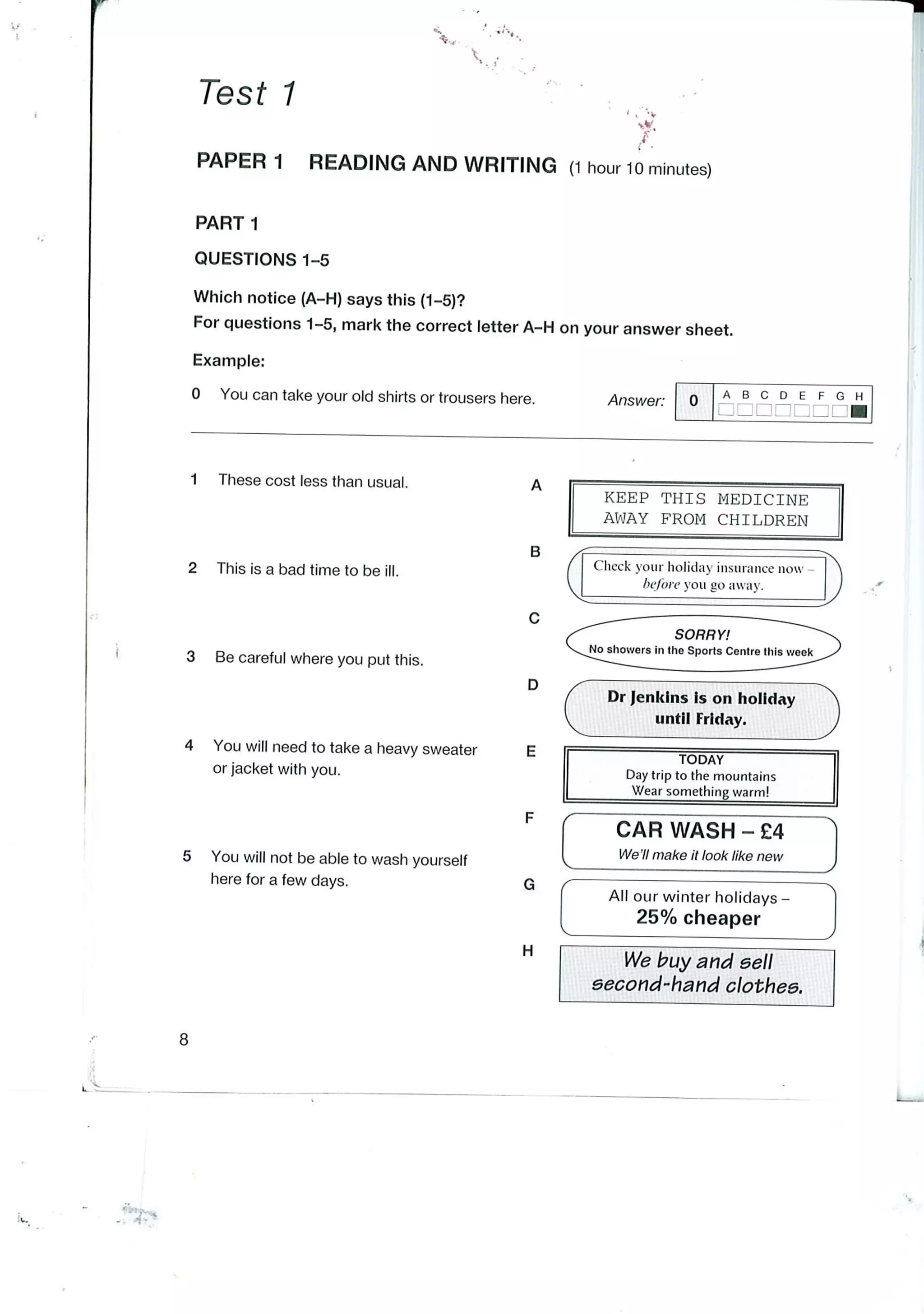 Key english test 4 | PDF