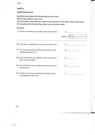Key english test 4 | PDF
