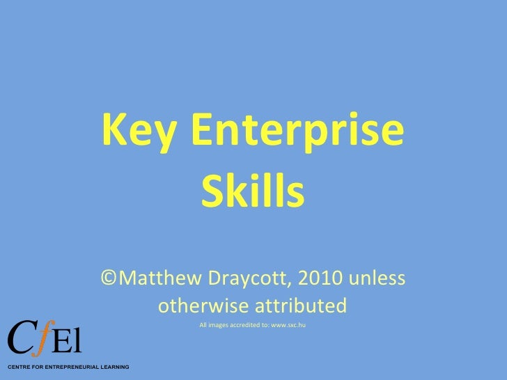 Key enterprise skills