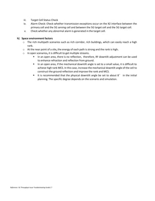 Key Factors that affect 5G Throughput, Possible Causes and Ways to ...