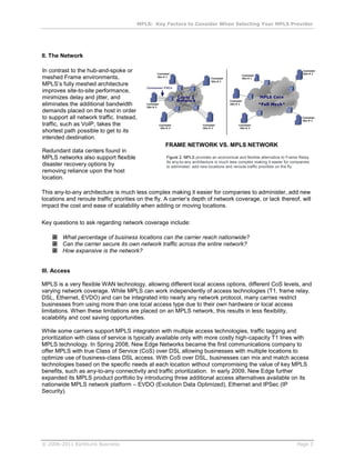Key Factors To Consider When Selecting Your Mpls Provider | PDF | Internet | Computing