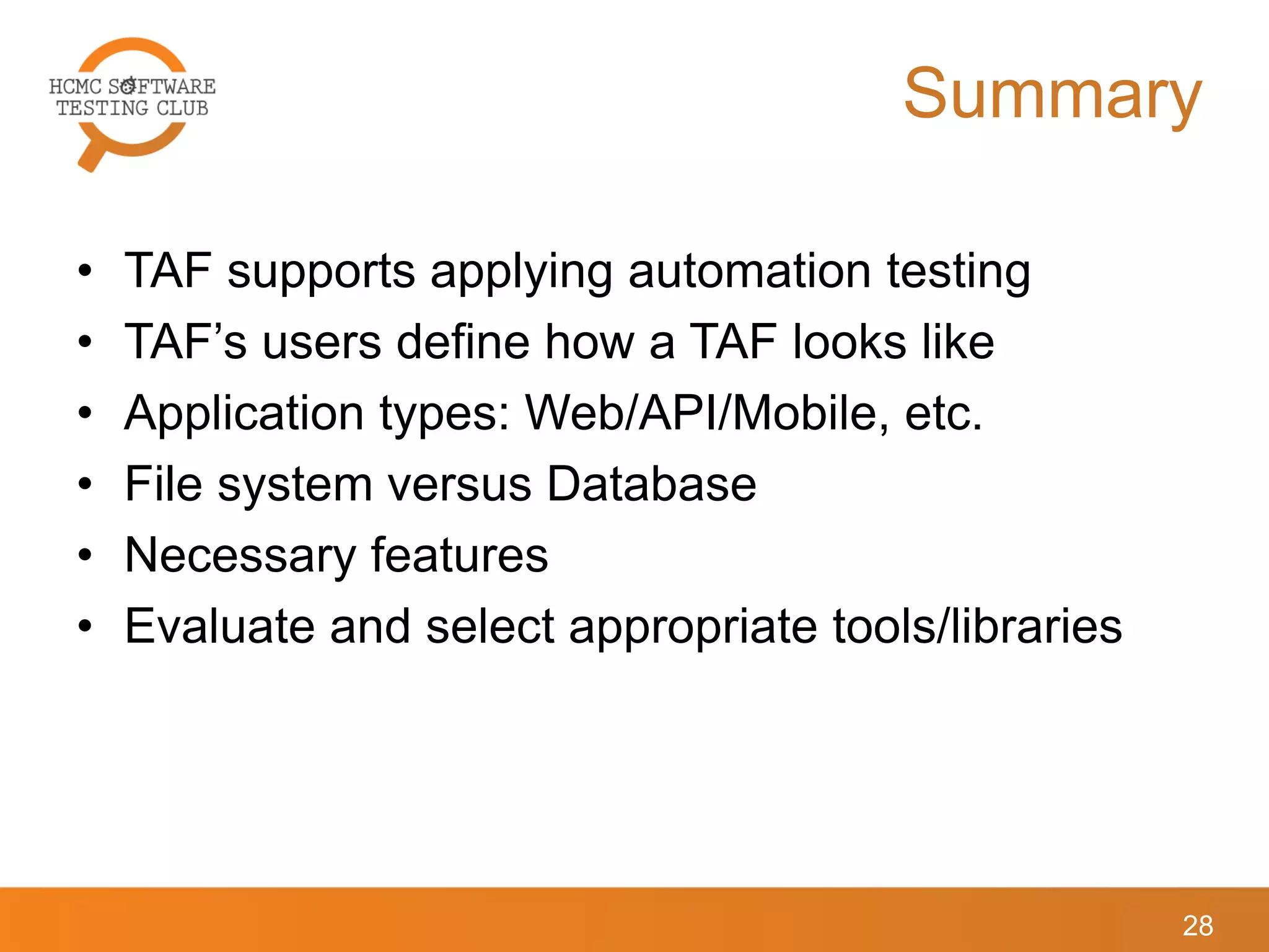 Key Factors To Ensure Test Automation Framework Success | PPT