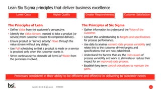 Key Facts Document - Successful Lean Six Sigma Deployments Supported By ...