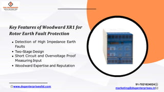 Key Features of Woodward XR1 for Rotor Earth Fault Protection | PPTX