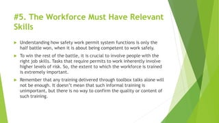 Key Features of an Effective Permit to Work System | PPTX