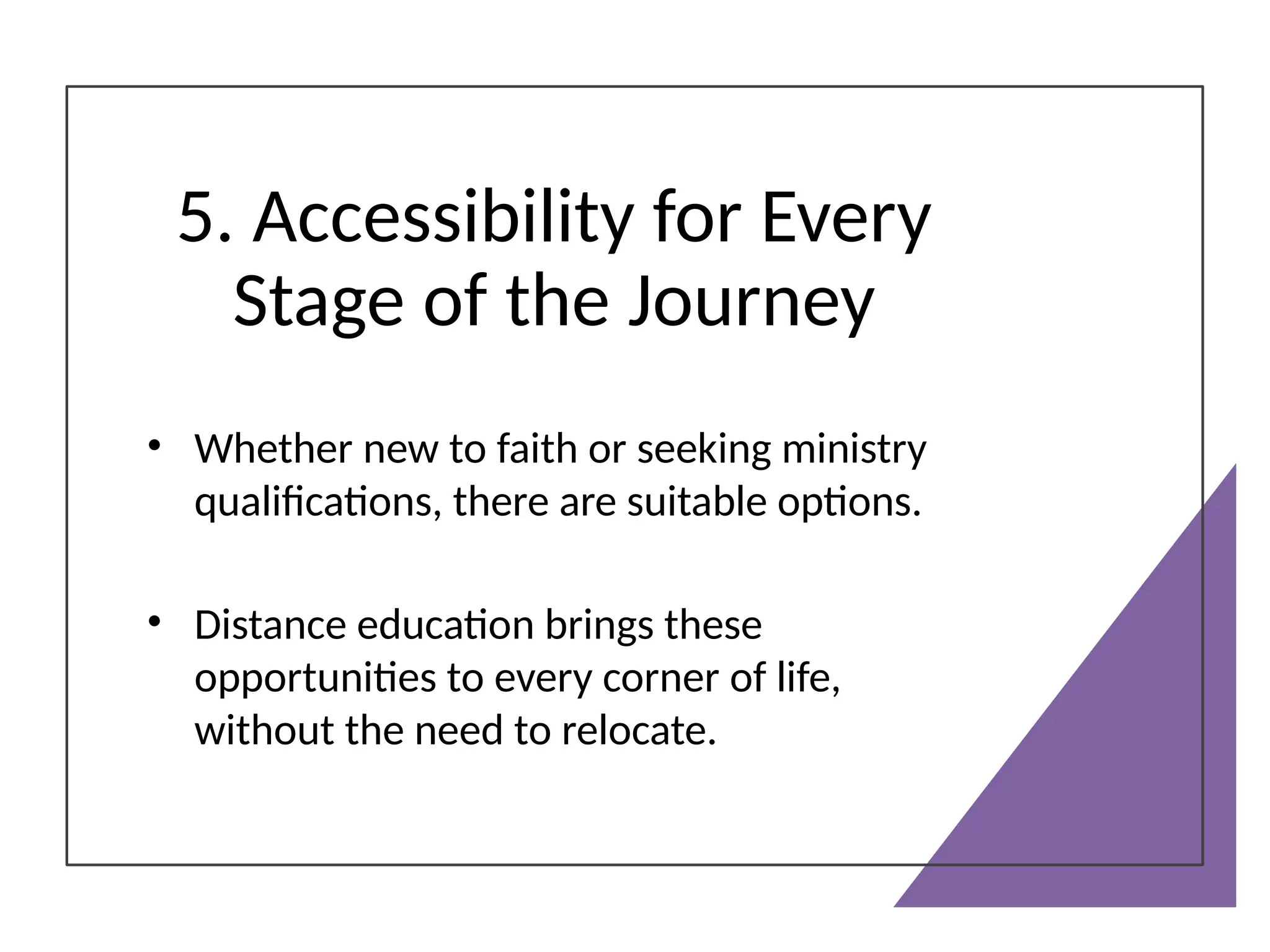 Grow in Faith with Distance Education Today | PPT