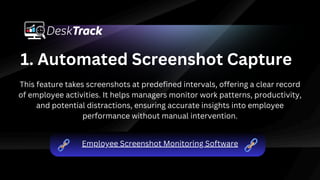 key features of Employee Screenshot Monitoring Software | PDF
