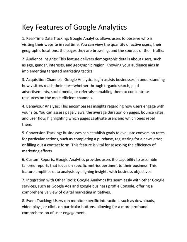 salient Features of Google Analytics.pdf