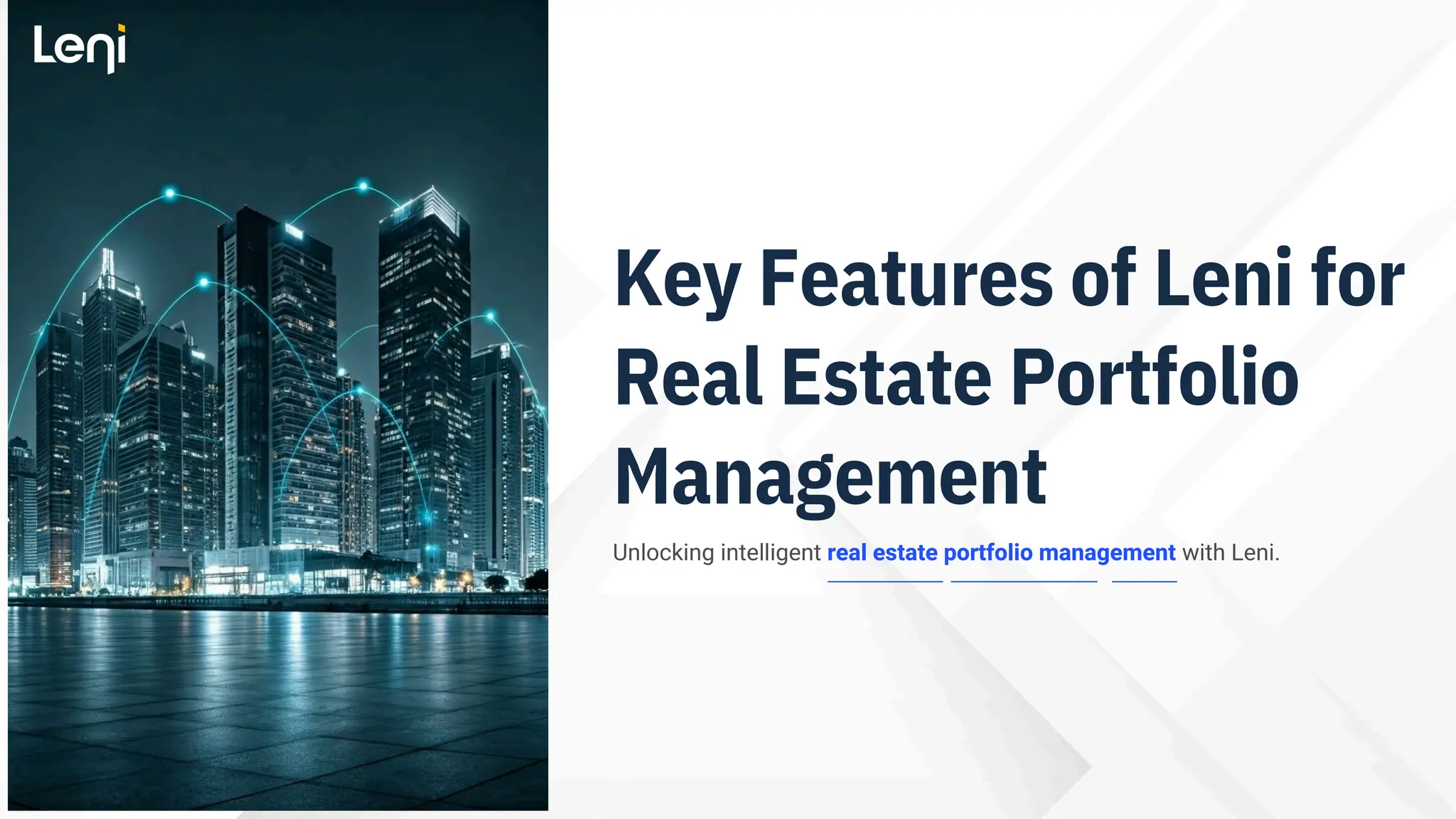 Key Features of Leni for Real Estate Portfolio Management | PDF