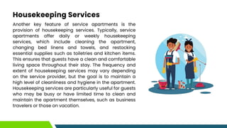 Key Features of Service Apartments | PPTX