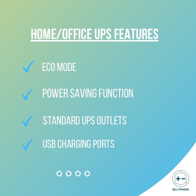 Key Features of UPS System | PDF