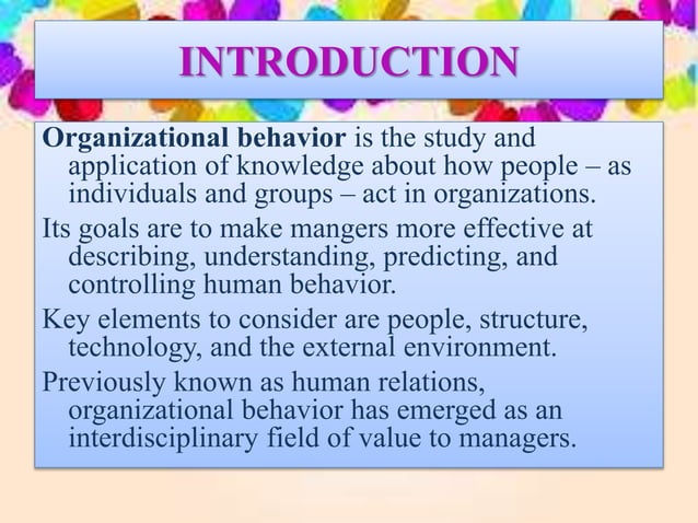 Key Focus Organizational Behavior | PPTX | Business Administration ...