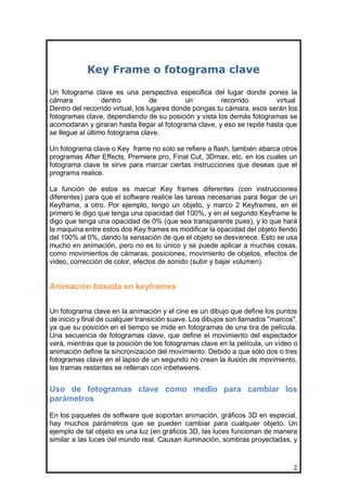 Keyframe softwares de animacion 2 d y 3d | PDF