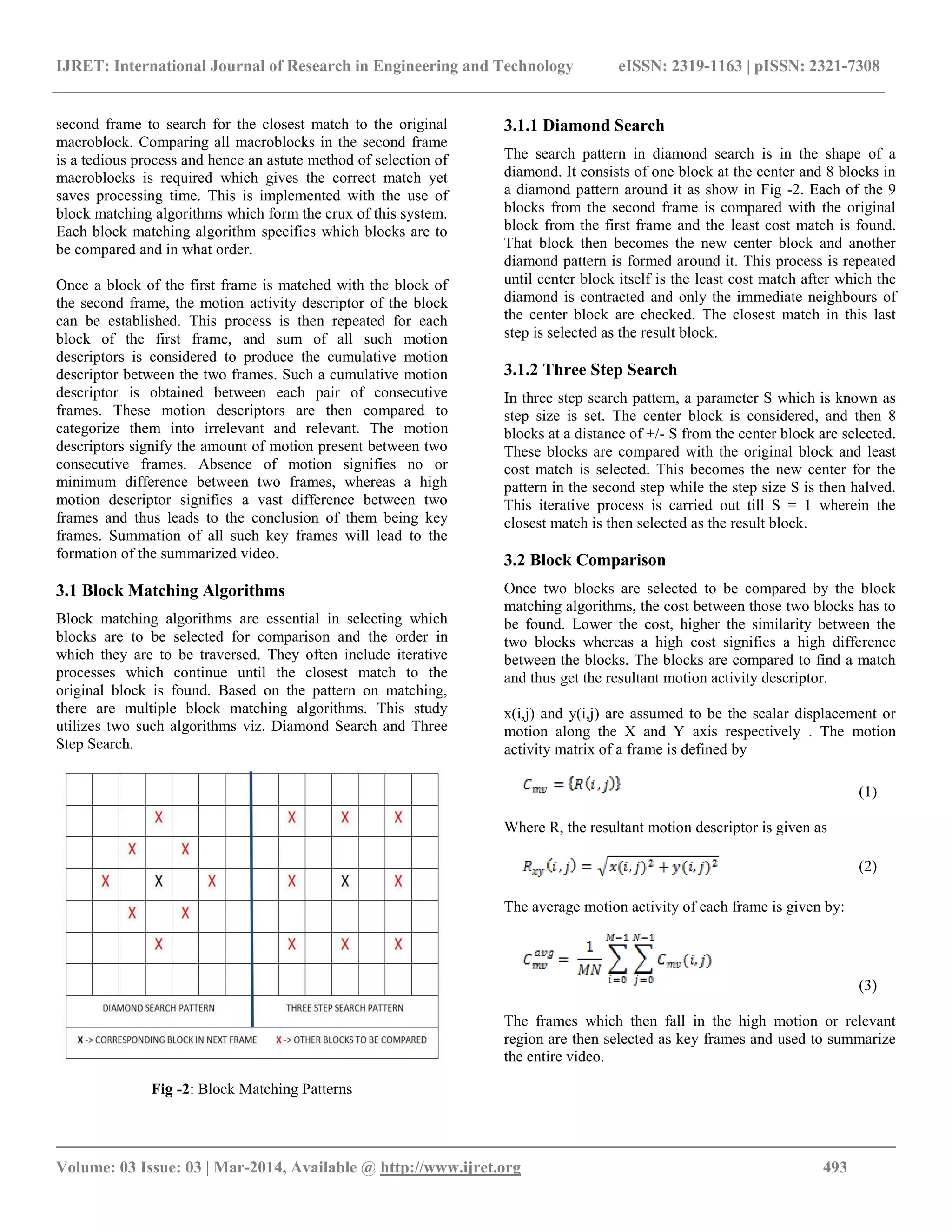 Key Frame Extraction For Video Summarization Using Motion Activity