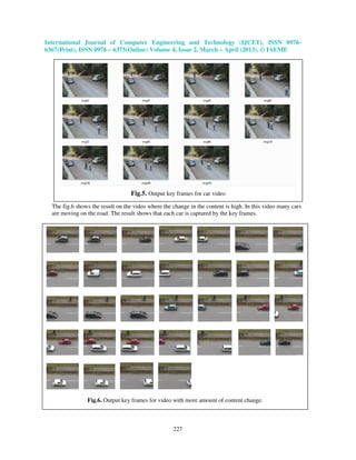 Key frame extraction methodology for video annotation | PDF | Video ...