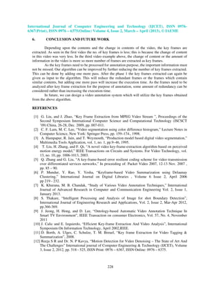 Key frame extraction methodology for video annotation | PDF | Video Software | Computer Software ...