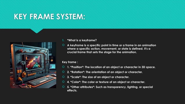 INTRODUCTION TO KEY FRAME SYSTEMS IN COMPUTER GRAPHICS | PPTX ...