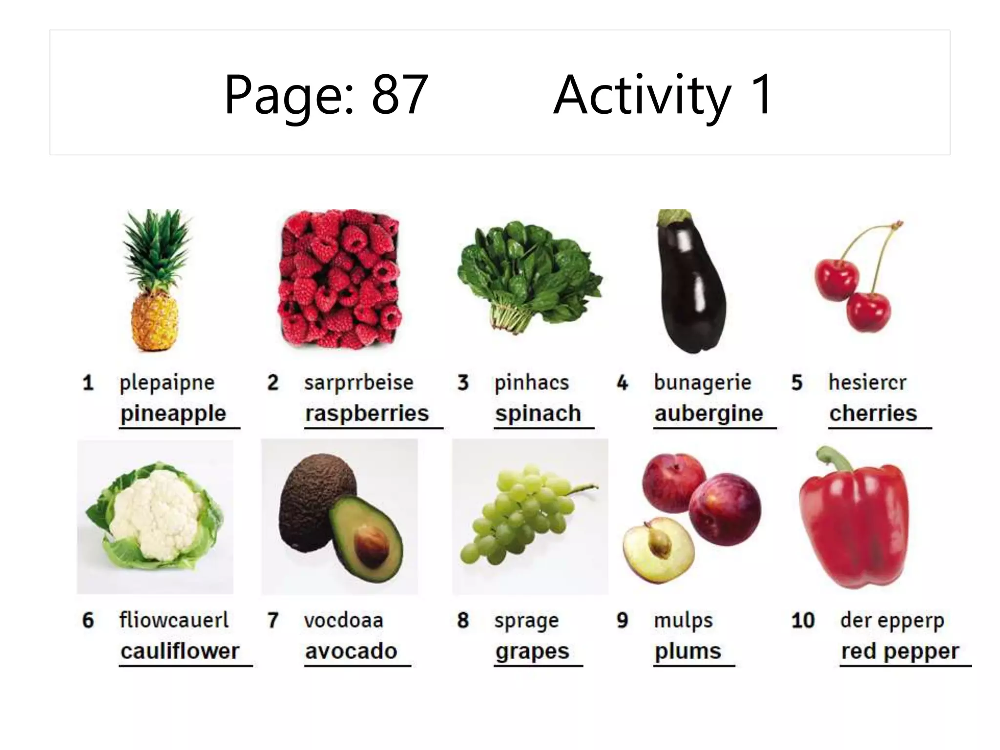 KEY fruit and veg.ppt