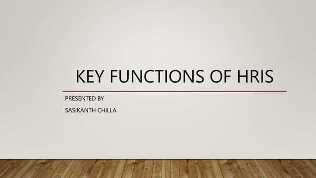 Key Functions Of Hris Human Resource Information Pptx