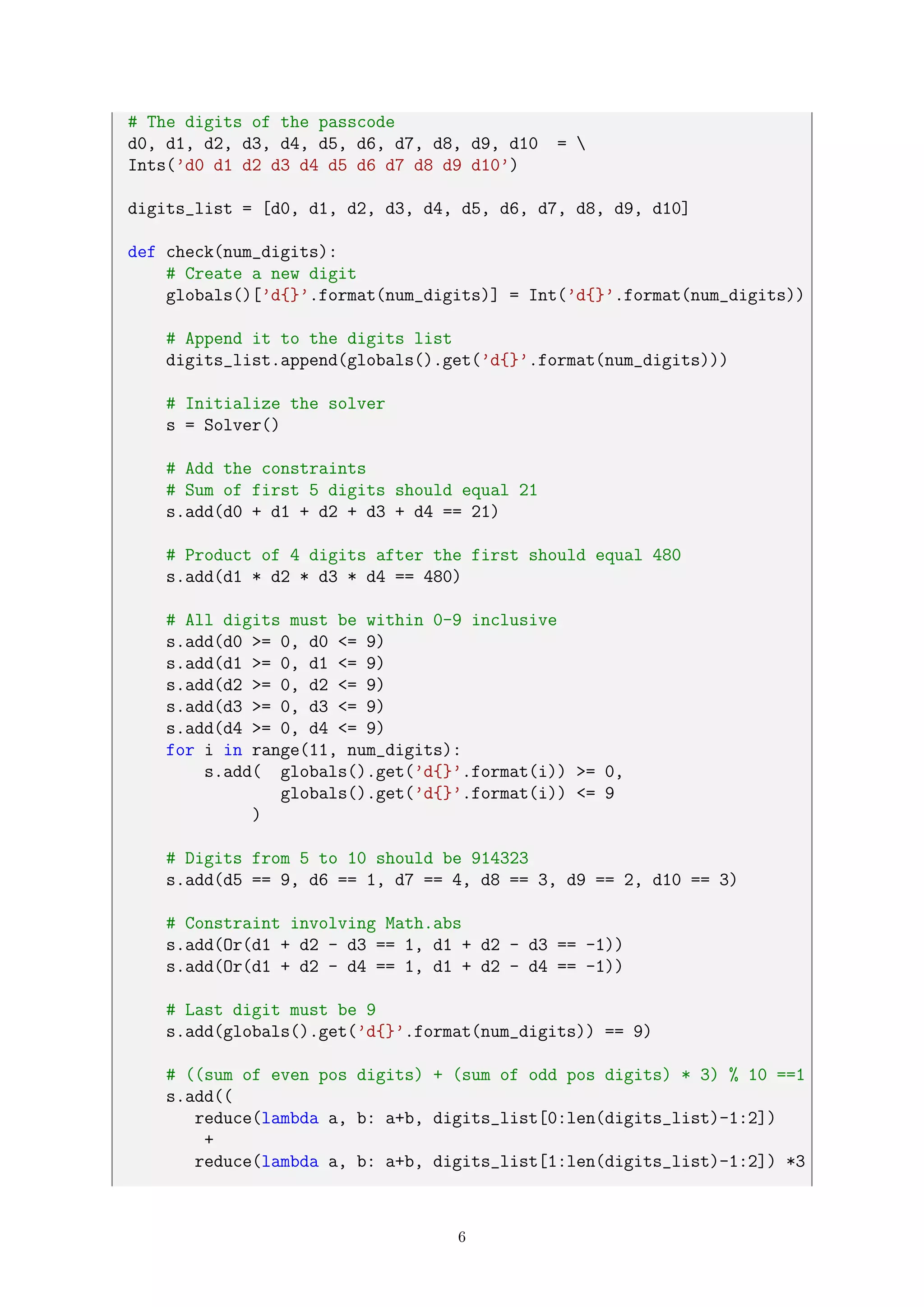 Keygenning using the Z3 SMT Solver | PDF
