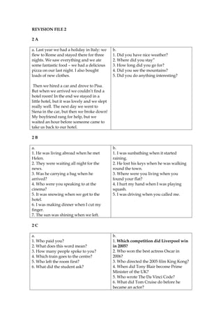 Key grammar checker intermediate | DOC | Sports