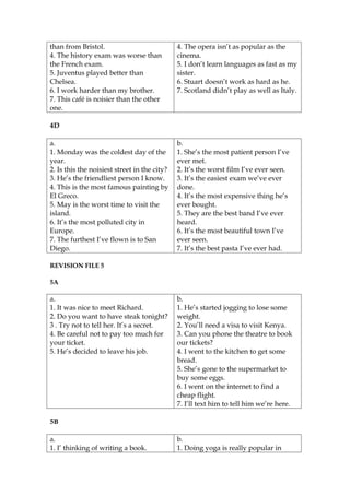 Key grammar checker intermediate | DOC | Sports