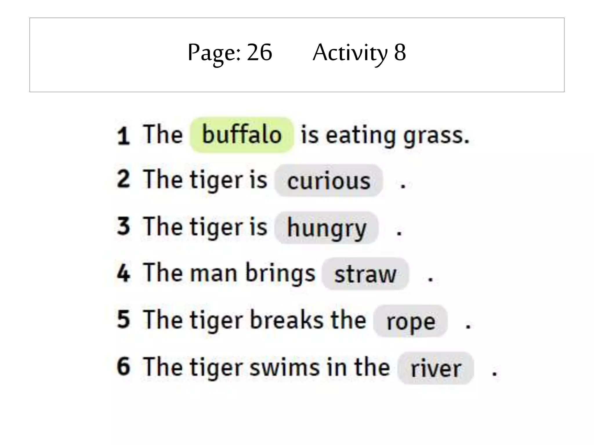 KEY HOW THE TIGER.ppt