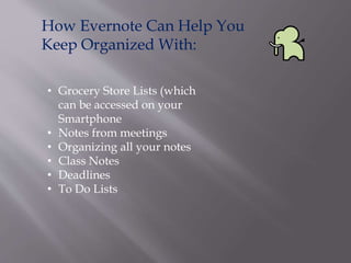 Key how to use evernote | PPTX