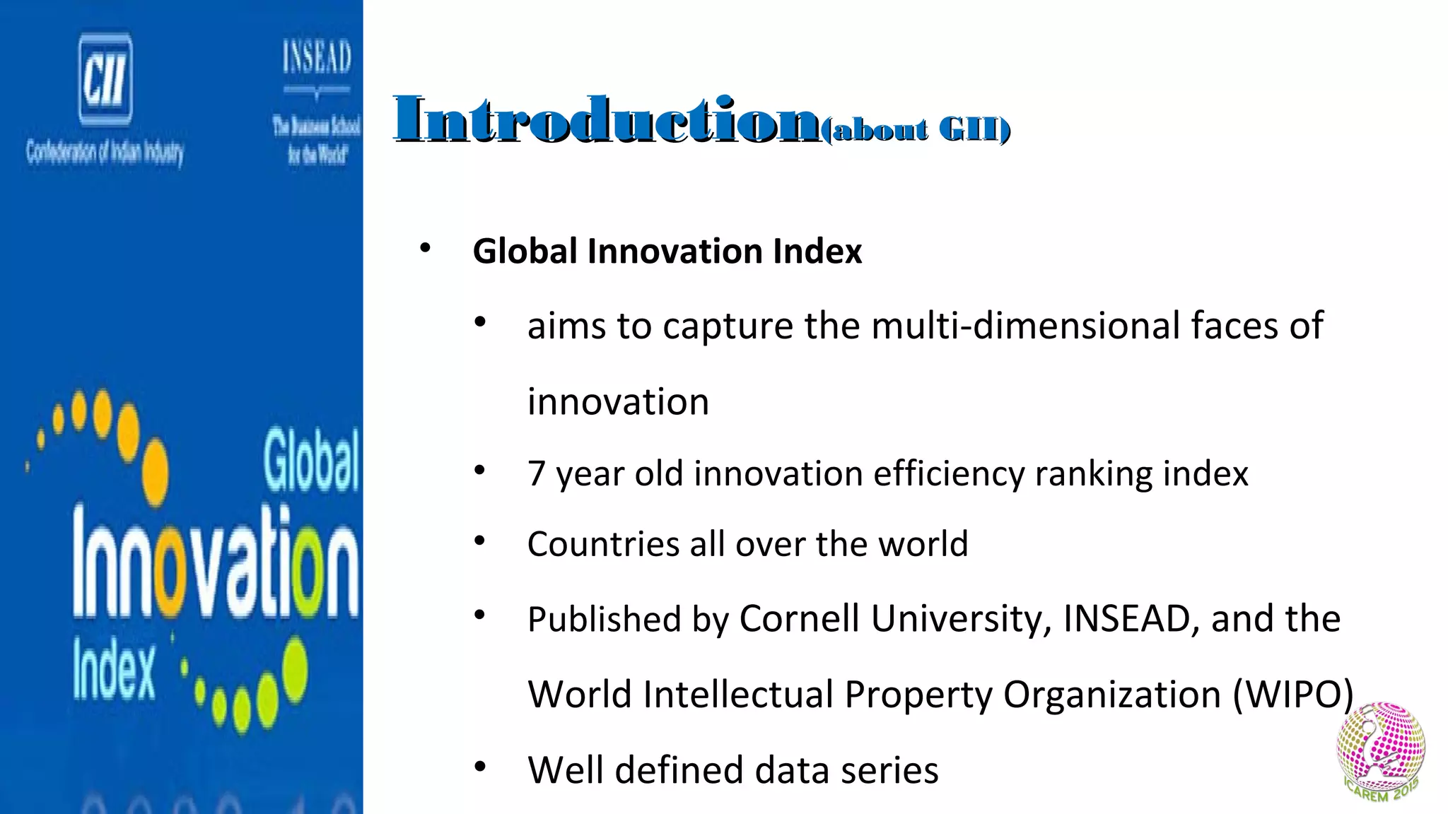 Key influencing factors for countries innovation | PPT