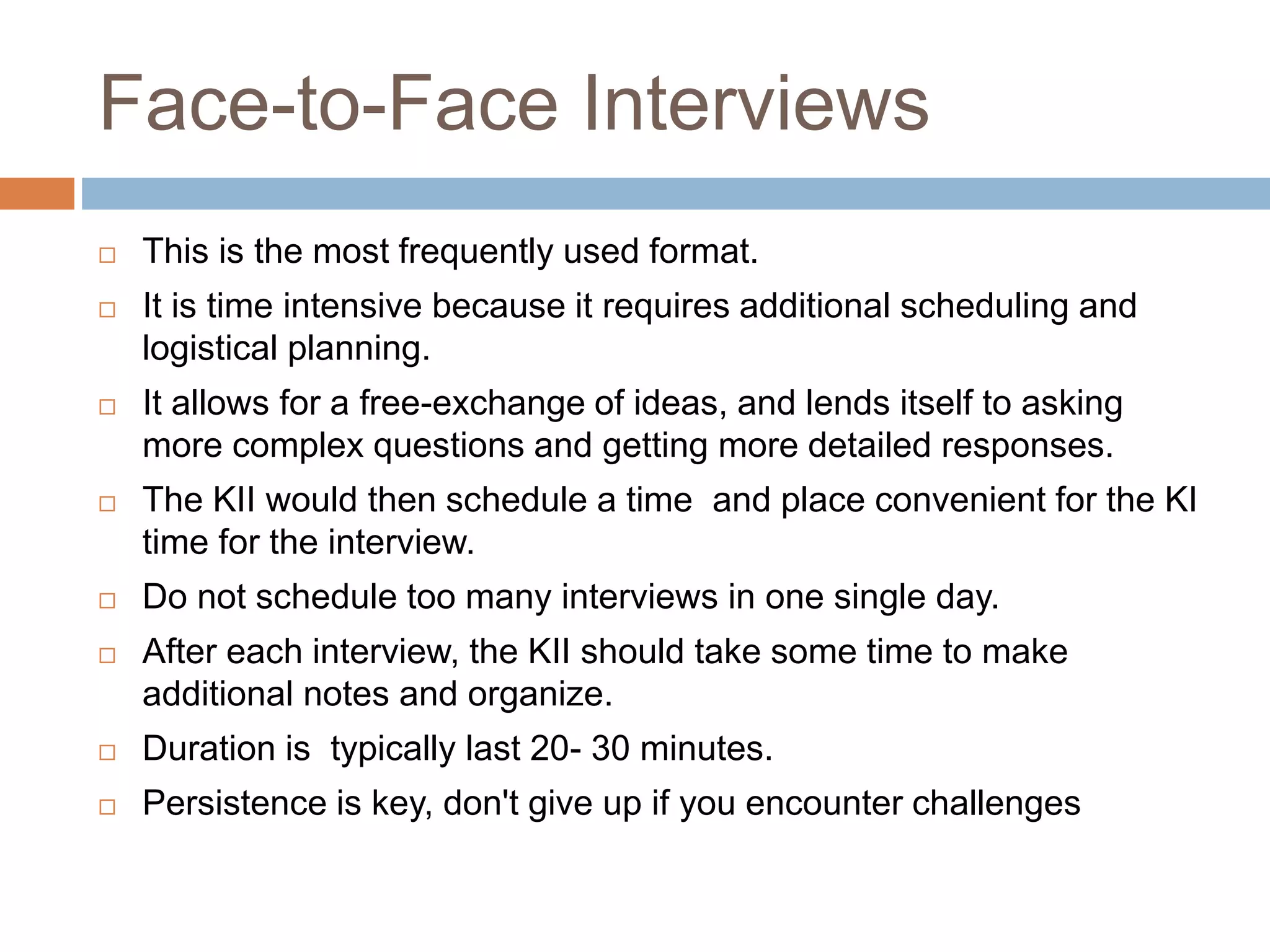 Key informant interview | PPTX