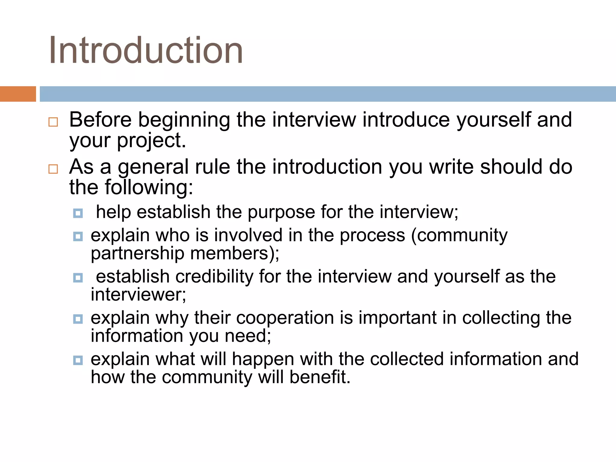 Key informant interview | PPTX