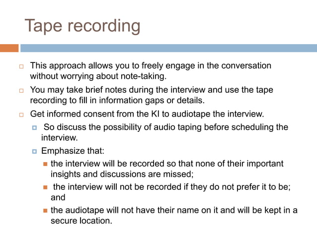 Key informant interview | PPTX | Resume Writing and Advice | Job Search