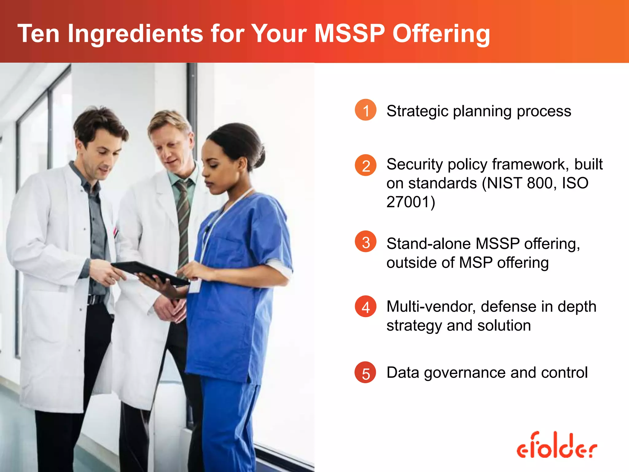 Key Ingredients for Your MSSP Offering | PPTX