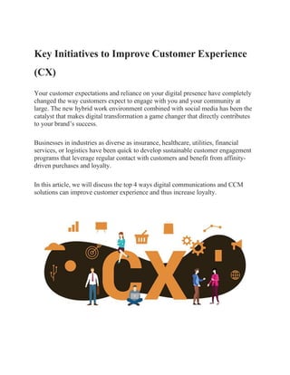 Key Initiatives to Improve Customer Experience (CX).pdf