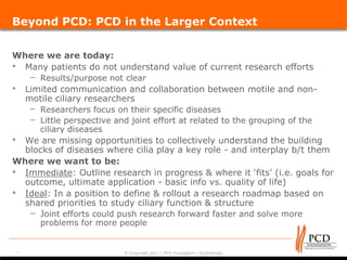 Key Issues to Tackle to Build a Brighter Future for PCD Patients and ...