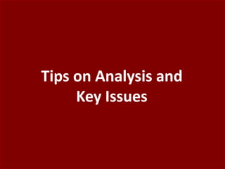 Ideal Key Issues presentation | PPT