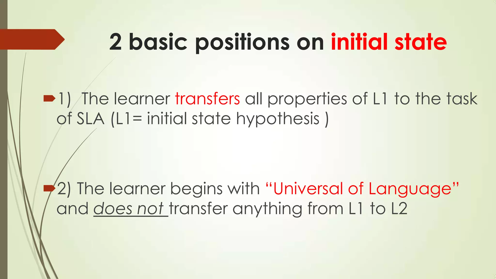 Key issues in 2nd language acquisition | PPTX