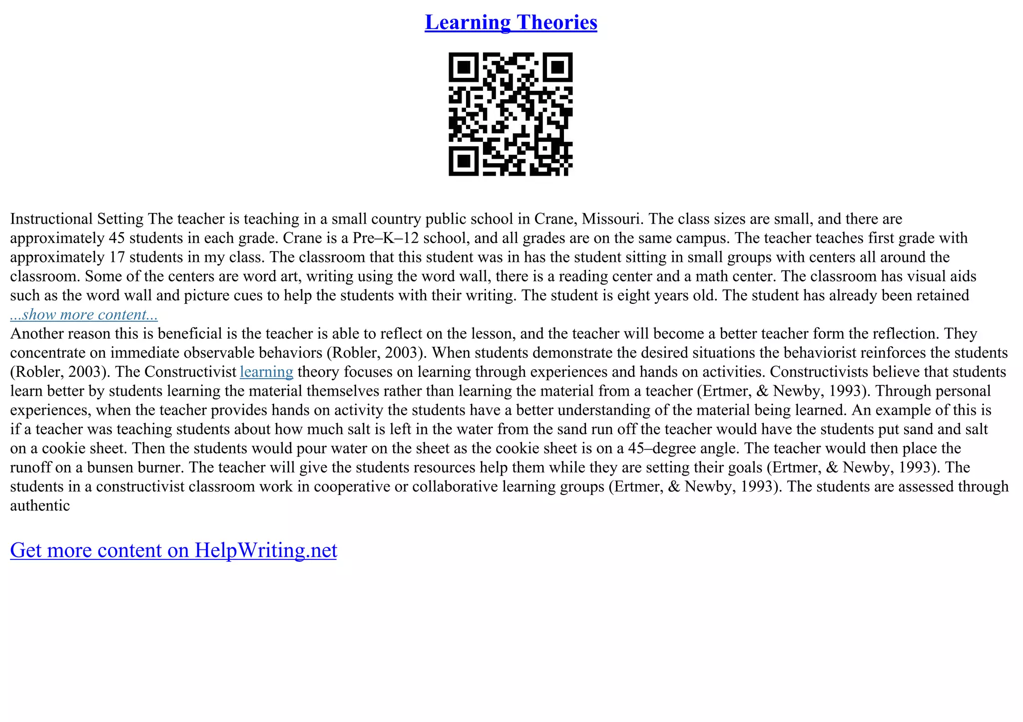 Key Learning Theories | PDF