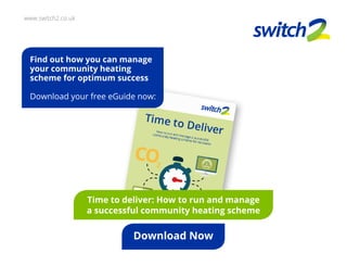 Key lessons from the most successful community heating schemes | PPT