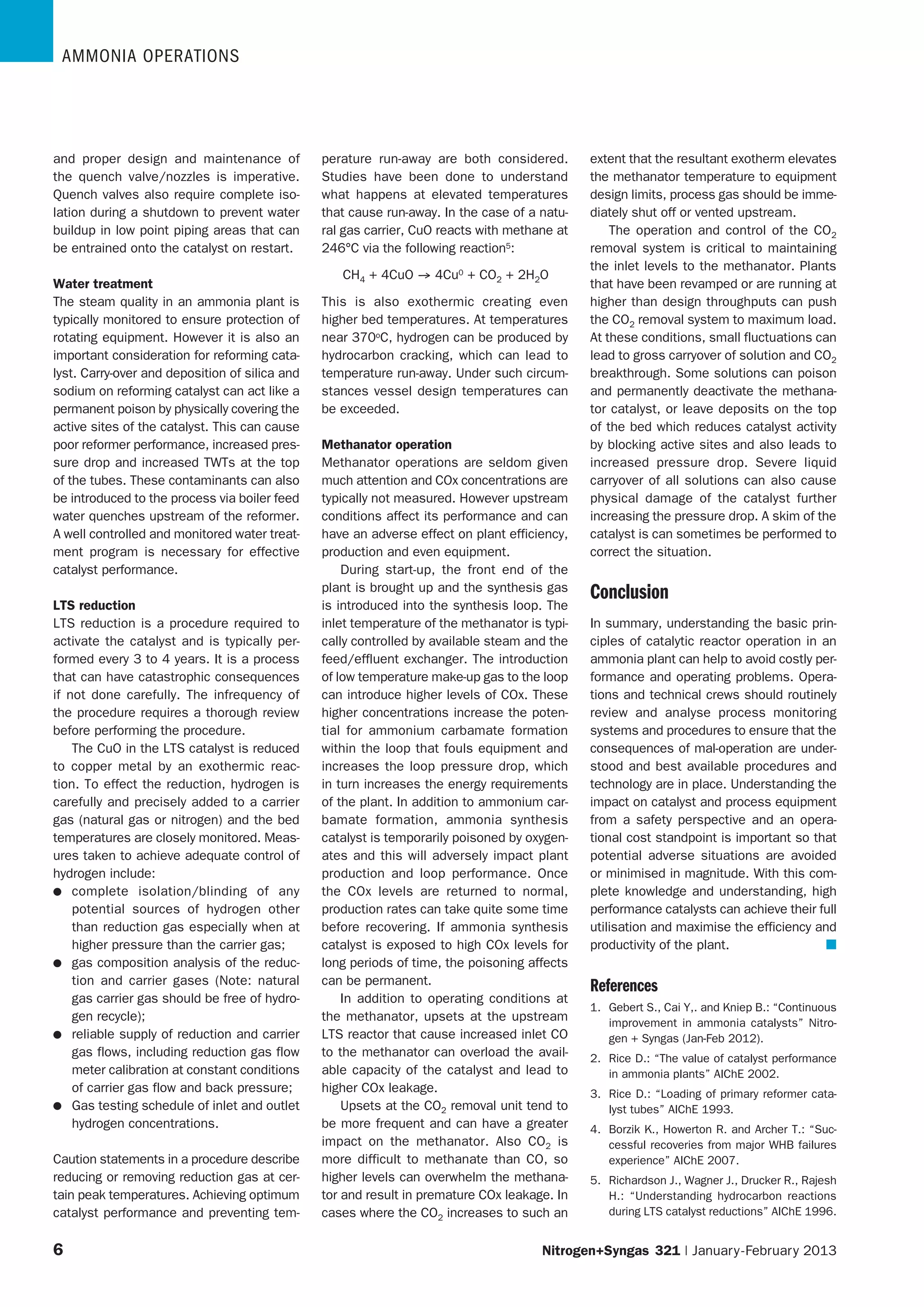 Key lessons to optimise ammonia plant | PDF