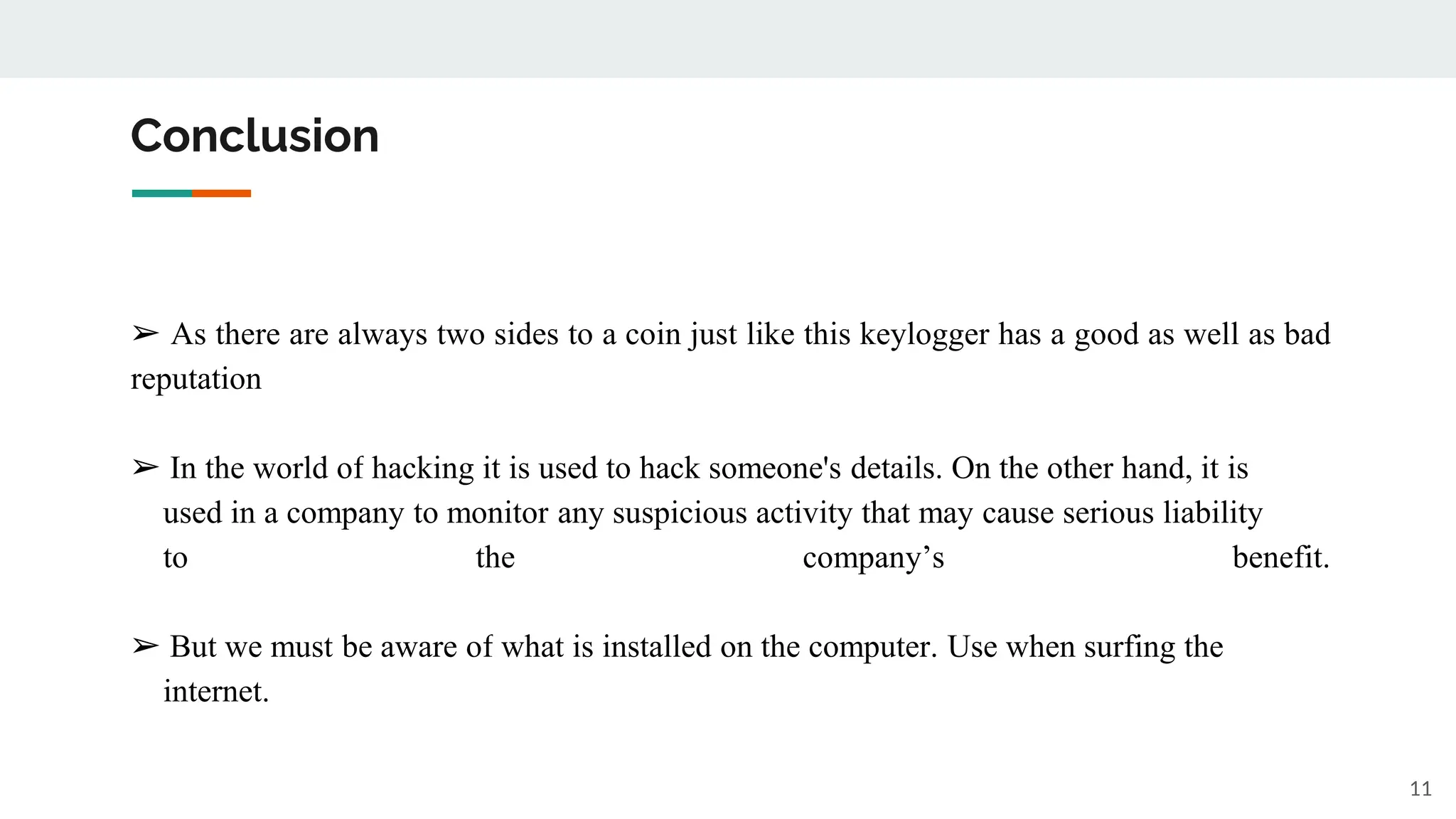 Presentation on Keyloggers in Cyber Security | PPTX