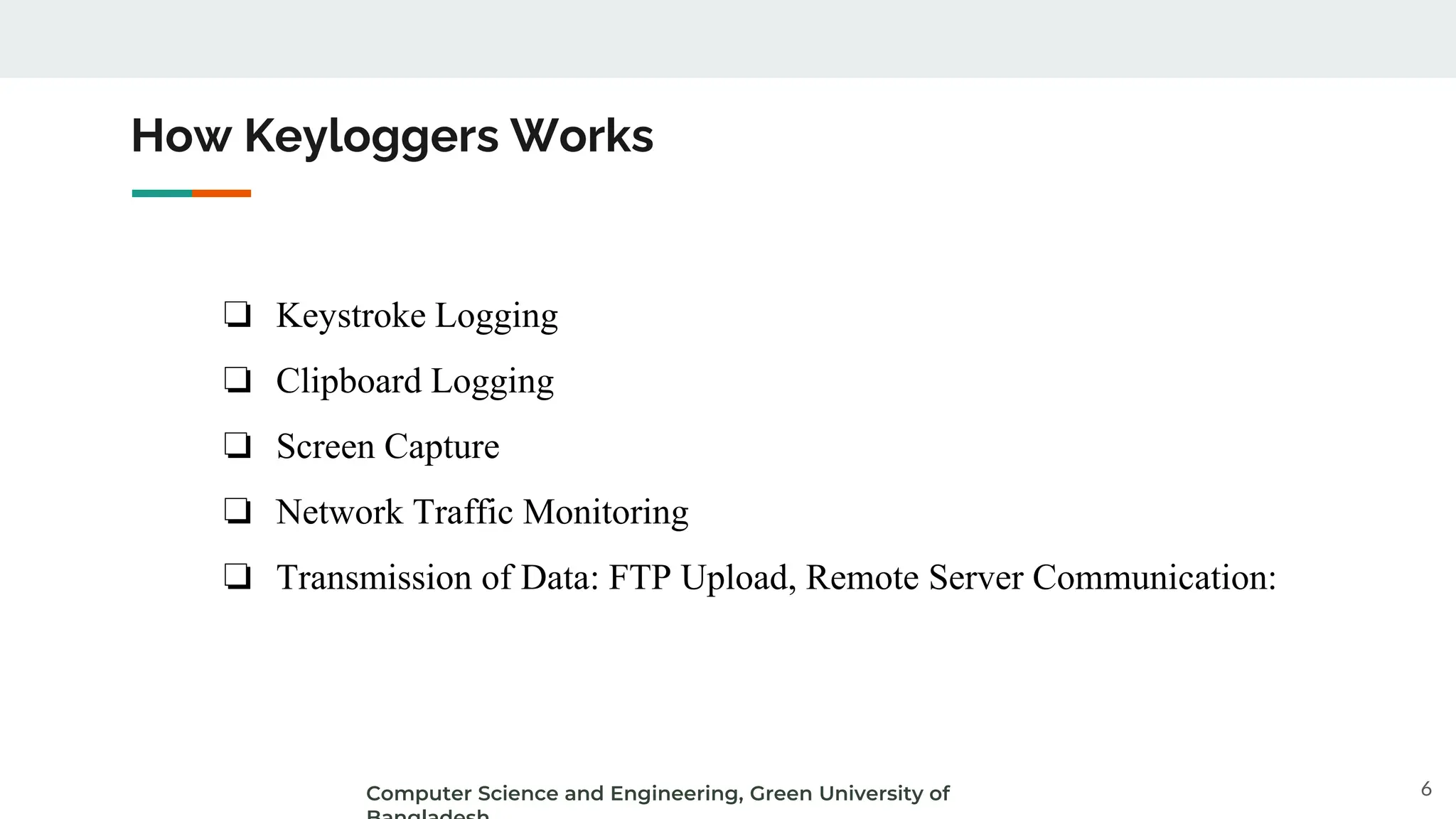 Presentation on Keyloggers in Cyber Security | PPTX