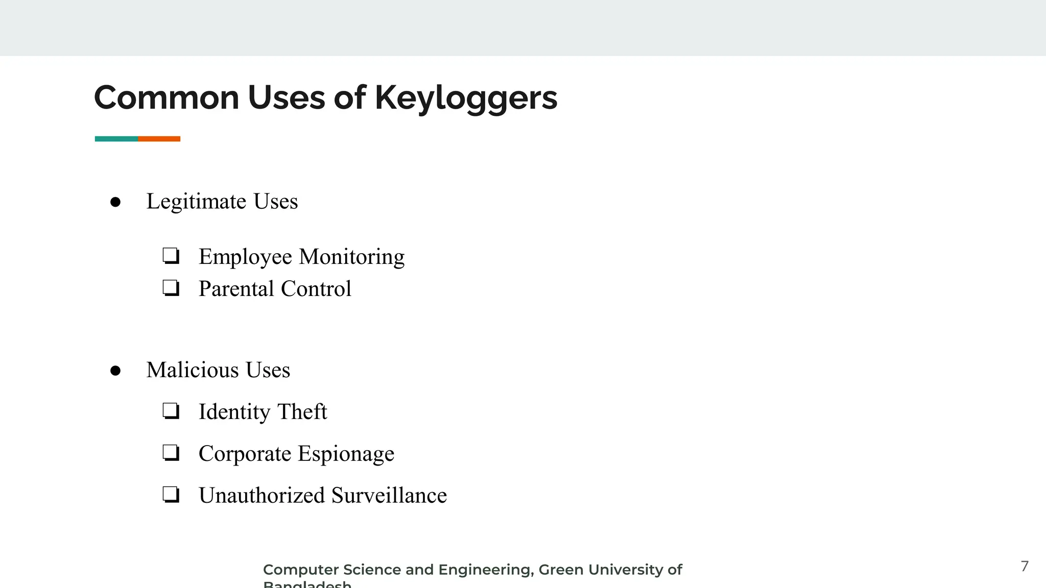 Presentation on Keyloggers in Cyber Security | PPTX